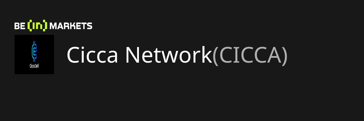 Cicca Network (CICCA) información de precios, capitalización de mercado, gráficos y fundamentos ...
