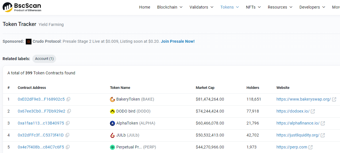 BscScan: Conoce el explorador de bloque de la BNB Smart Chain